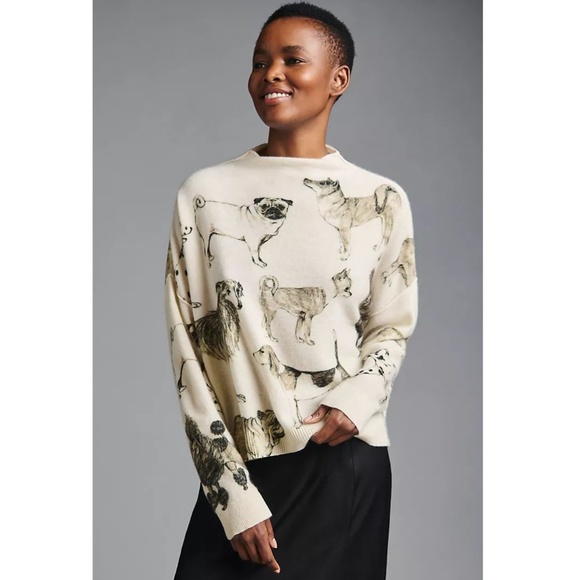 Pilcro | Sweaters | Pilcro Anthropologie Alani Mock Neck Cashmere ...